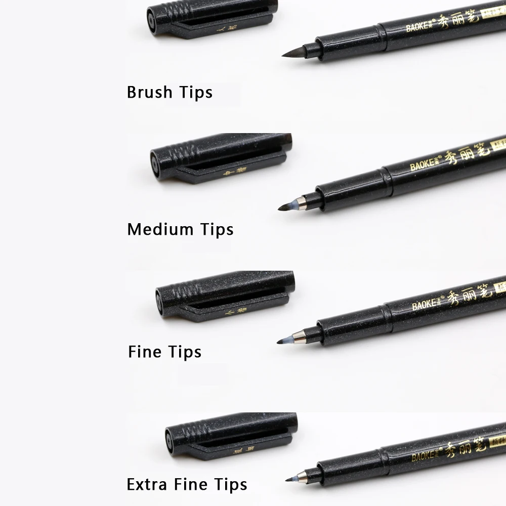 1/3Pcs Calligraphy Pen Hand Lettering Pens Brush Refill Lettering Pens ...