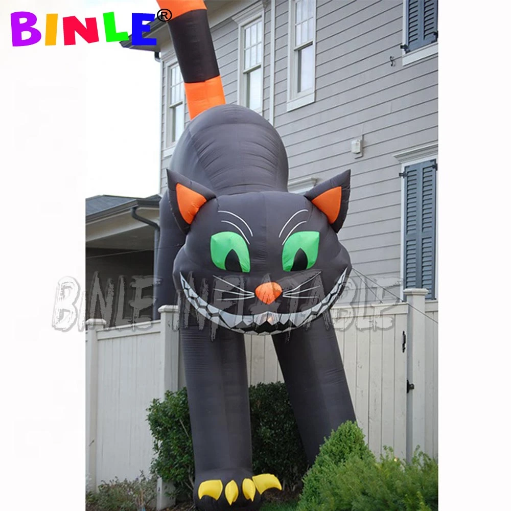 Custom made outdoor large inflatable cat halloween decoration ...