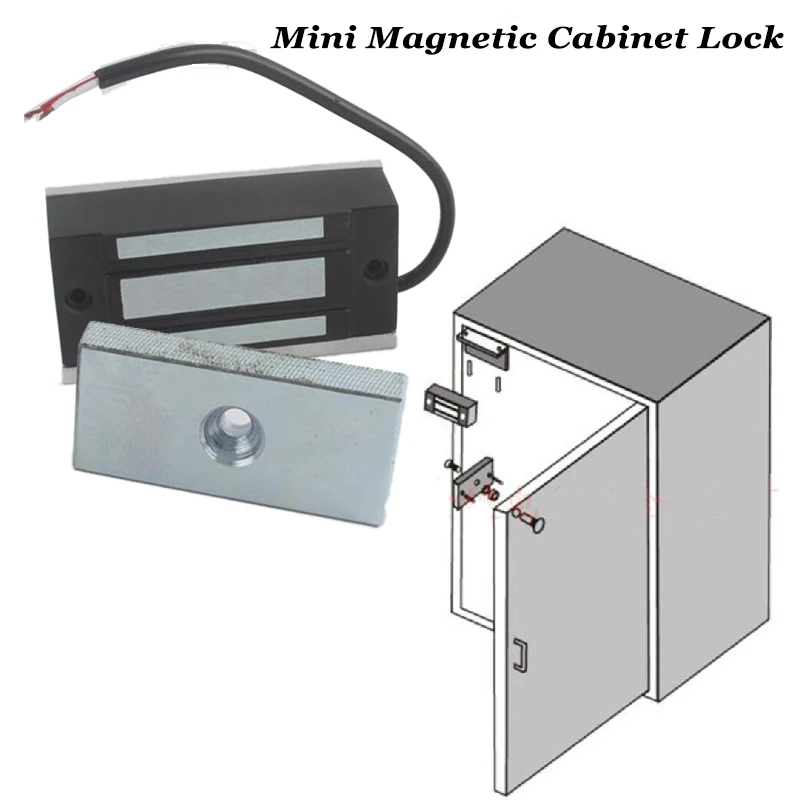 DC12V 24V Mini Magnetic Lock Electric Cabinet lock Electromagnetic Lock ...
