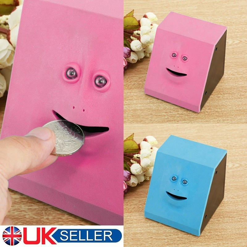 Face Money Pot Money Eating Coin Bank Monkey Saving Box Automatic Coin ...