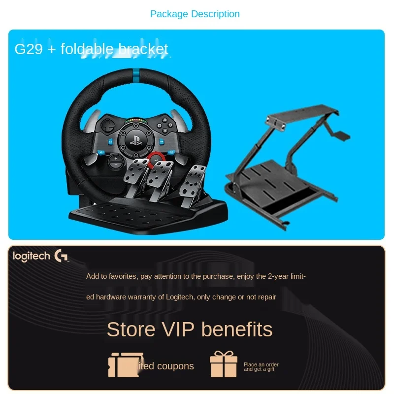 G29 Game Steering Wheel Simulation Force Feedback 900, 58% OFF