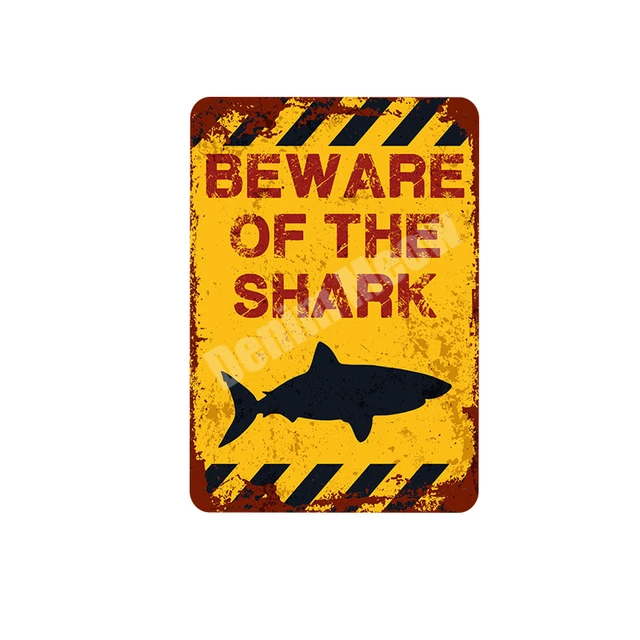Beware Of Shark Signs