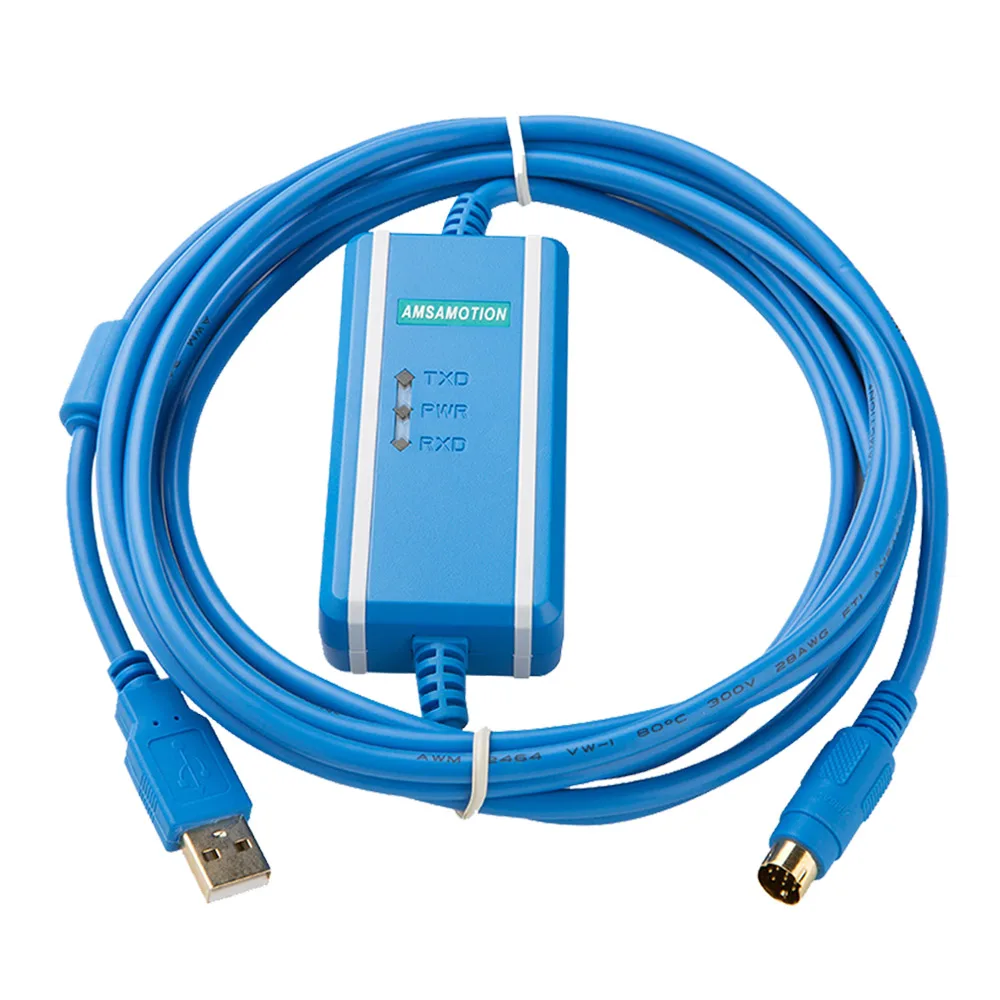 Amsamotion Cable de programación compatible con Mitsubishi FX3U 3G, 1N ...