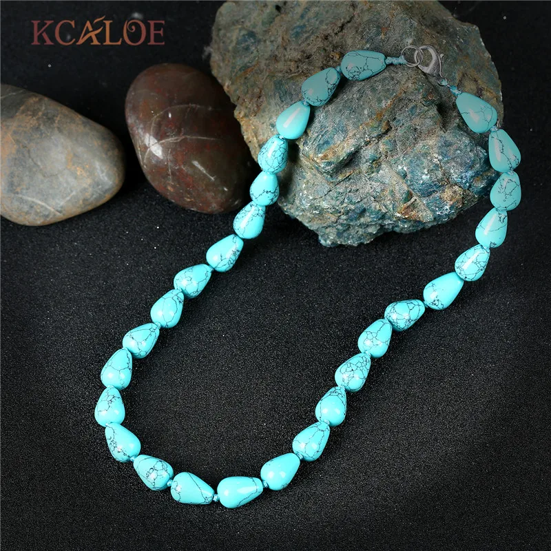 KCALOE полудрагоценные камни ожерелье s натуральный зеленый камень ...