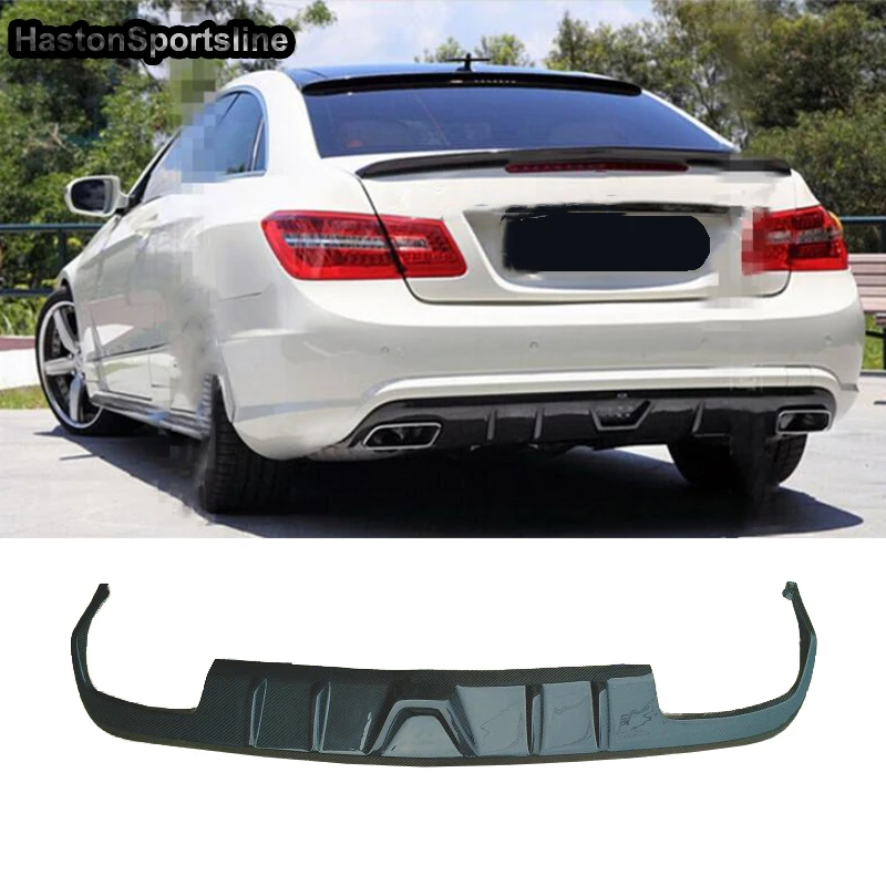 DTM style W207 C207 Carbon Fiber Rear bumper diffuser lip spoiler For ...