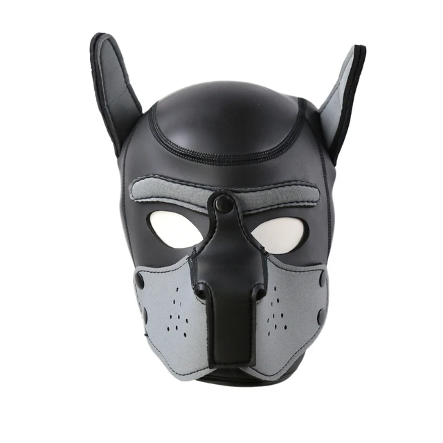 Halloween Dog Hood Full Head And Ears Cosplay Mask - AllCosplay.com