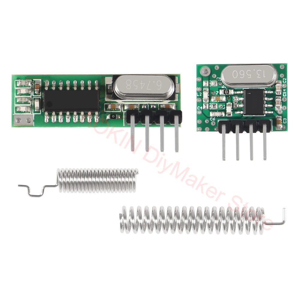 433 Mhz Superheterodyne RF Receiver and Transmitter Module 433Mhz ...