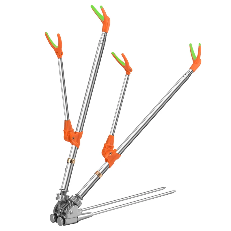 Foldable-Fishing-Rod-Bracket-Rack-Pole-Stand-Holder-Adjustable-Flexible ...
