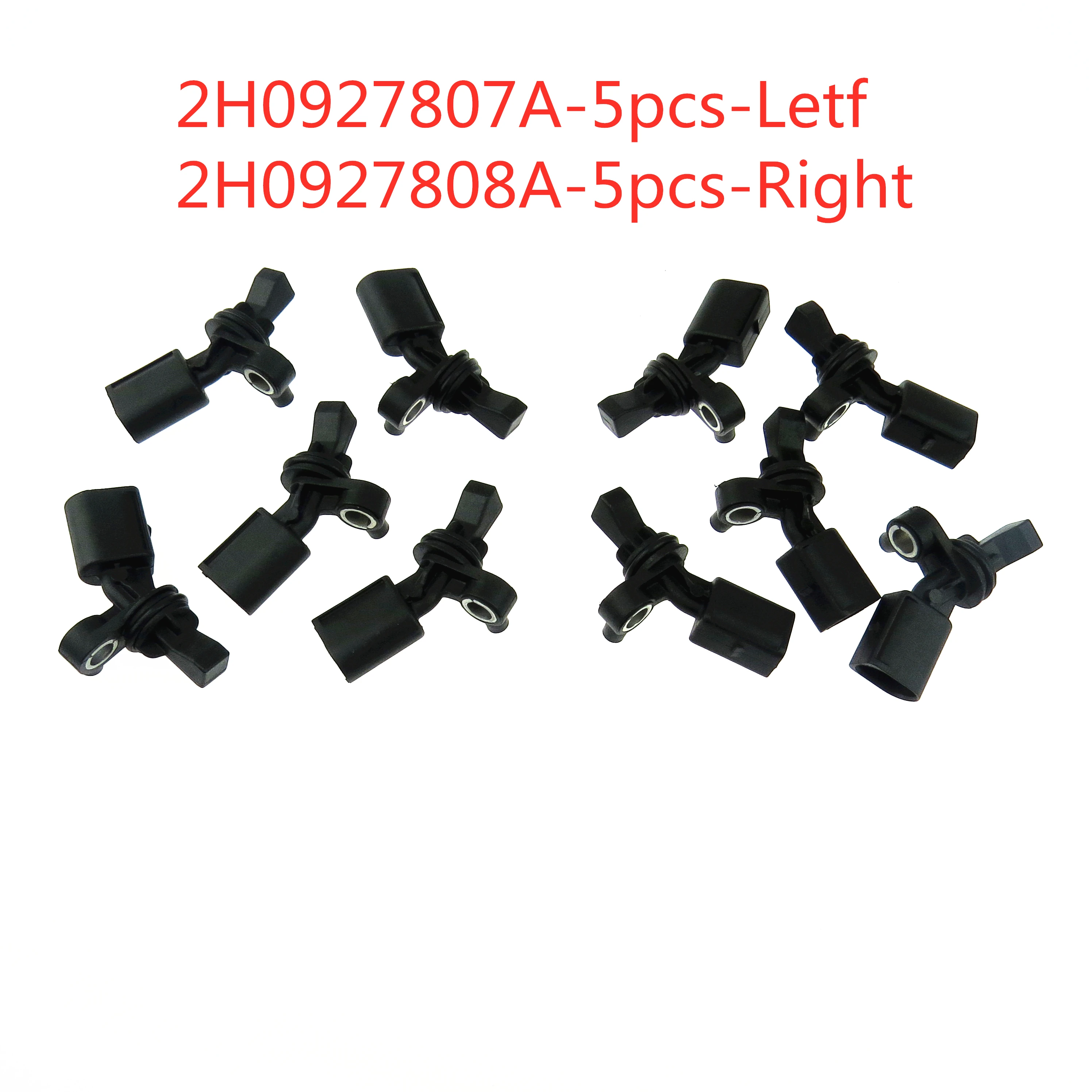 5Set Rear Right & Left ABS Wheel Speed Sensor 2H0927807A 2H0927808A for ...