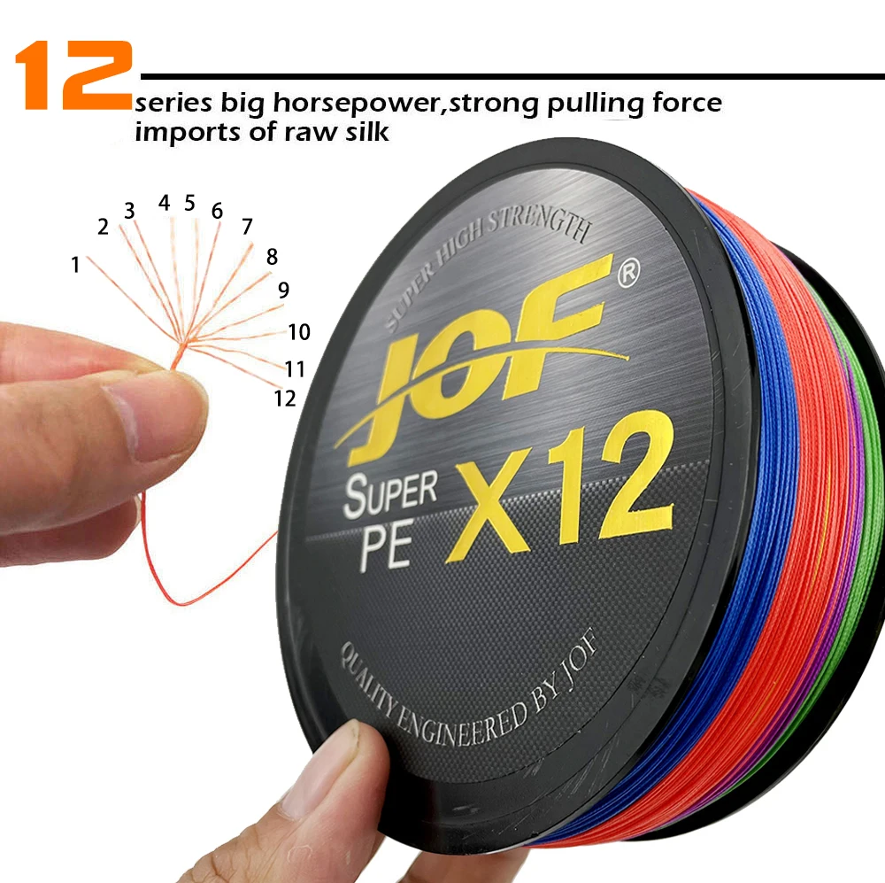 Fil de pêche,fil de pêche tressé multicolore,300M,Multifilament ...