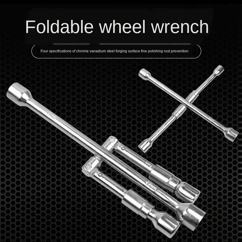 Car-Wheel-Wrench-Cross-Folding-Labor-Saving-Disassembly-Long-Multi ...