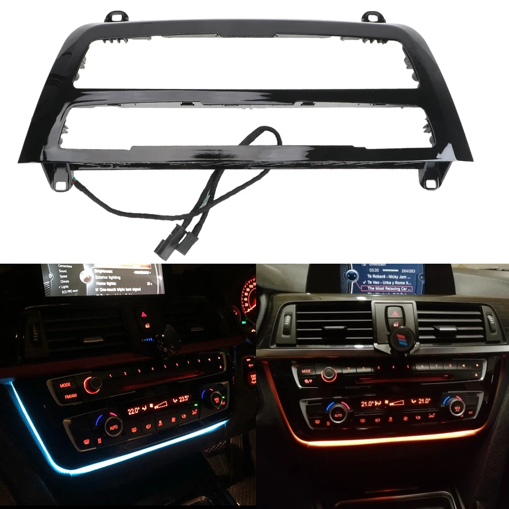 Car LED Dashboard Instrument Cluster Radio Frame Console Cover Ambient ...