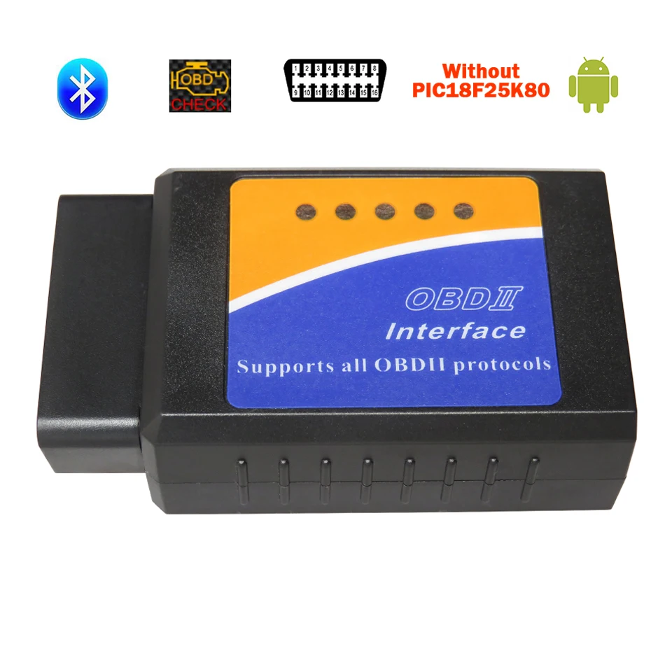 ELM 327 V 1.5 Adaptor V1.5 Elm327 Bluetooth OBD2 Auto Scanner For ...