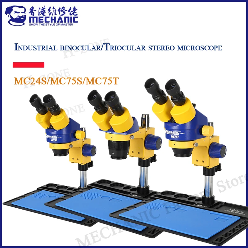 MECHANIC-MC24S-MC75S-MC75T-Industrial-Binocular-Triocular-Stereo ...