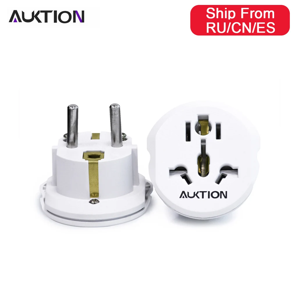 Auktion 5pcs/lot 16a Universal Eu(europe) Converter Adapter 250v Ac ...