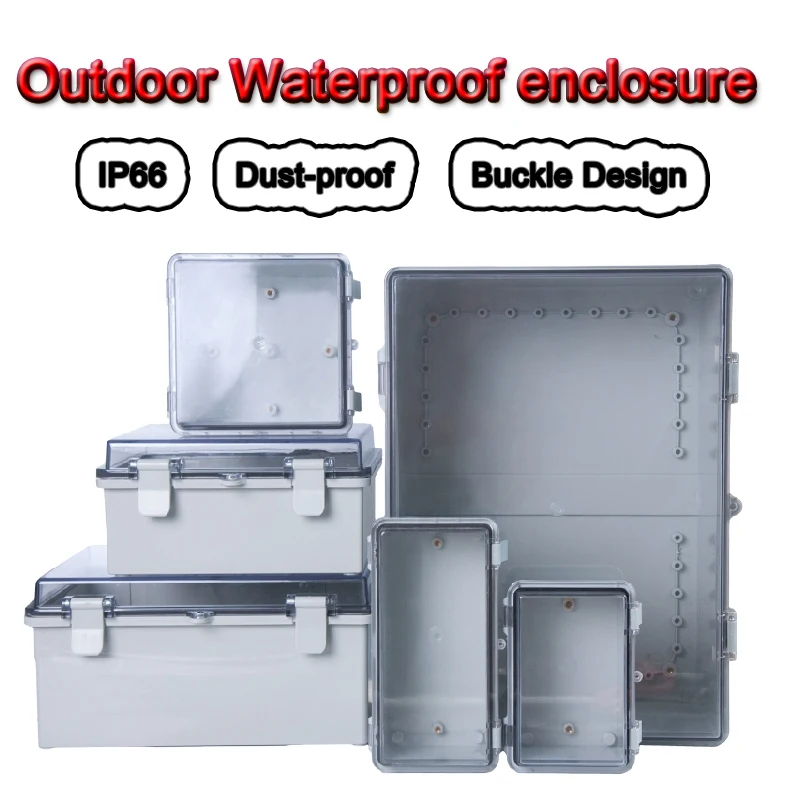 Waterproof Buckle Project Box ABS Plastic Electric ControlCase Wire ...