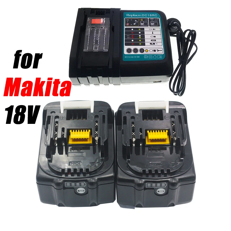 2021 For Makita 18v 6000mah 5.0ah / 6.0ah Rechargeable Power Tools Battery With Led Li-ion ...