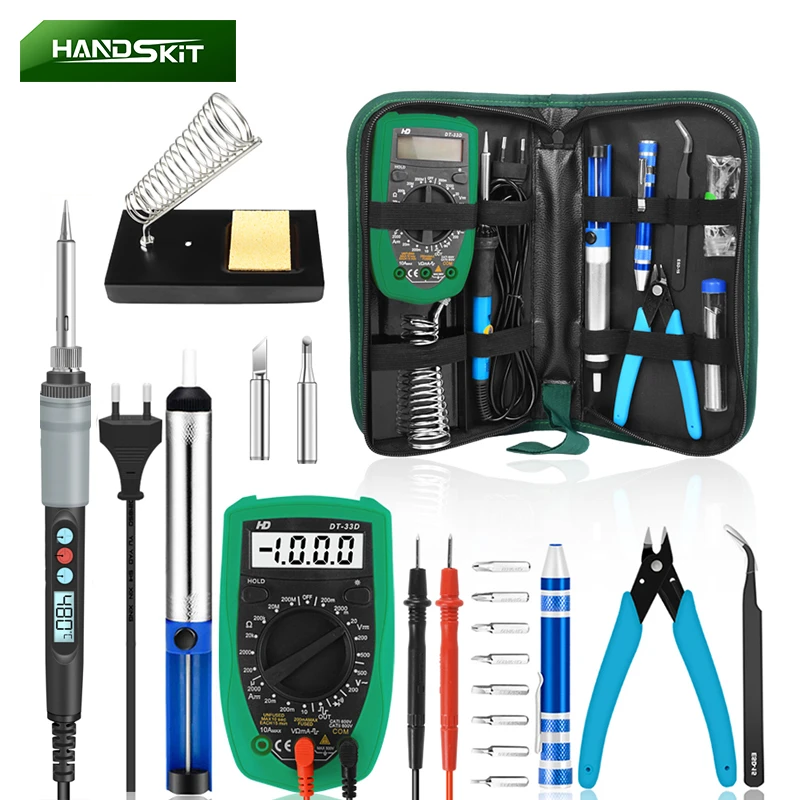 90w Soldering Iron Kit With Multimeter Screwdriver Adjustable ...