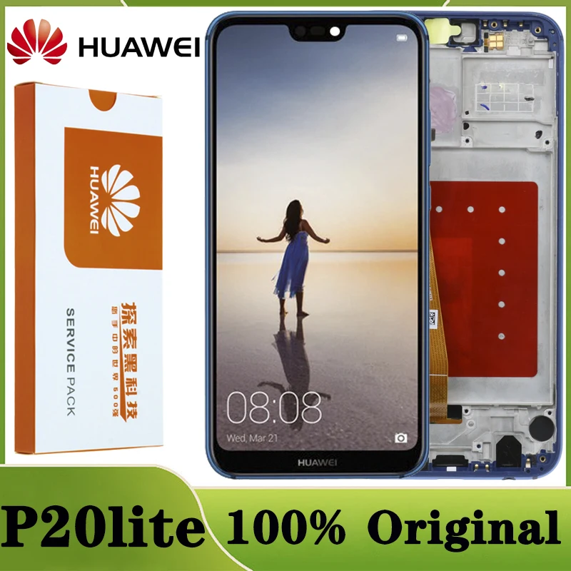 Huawei tela lcd com toque e tecnologia ips para smartphone p20 lite, 2280x1080 p, 5.84 polegadas ...