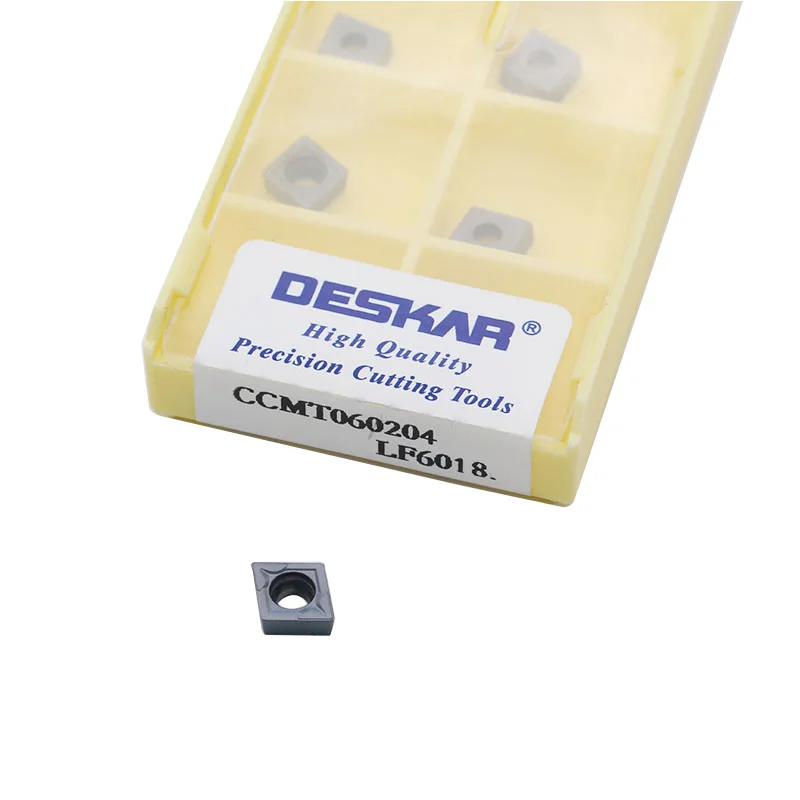 10pcs CCMT060204 CCMT09T304 LF6018 CCMT1204 LF6118 Turning Tool Insert Deskar CNC Carbide ...