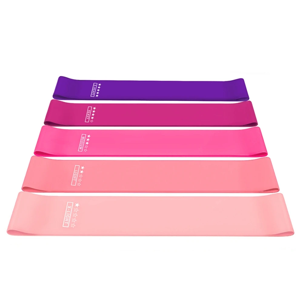 Training Fitness Gum Exercise Gym Strength Resistance Bands Pilates ...