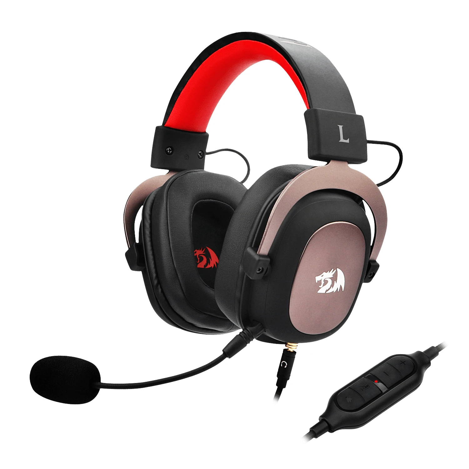 Redragon h510 zeus wired gaming headset 7.1 surround sound multi ...
