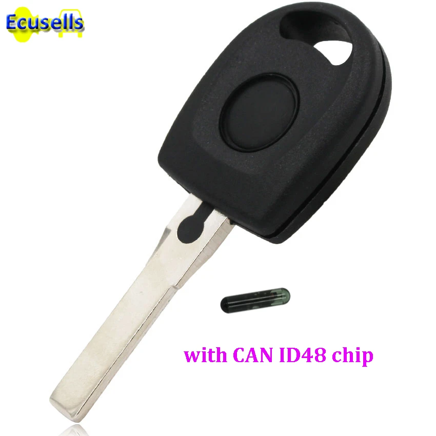 Car Ignition transponder key with CAN ID48 chip TP23 for Volkswagen VW ...