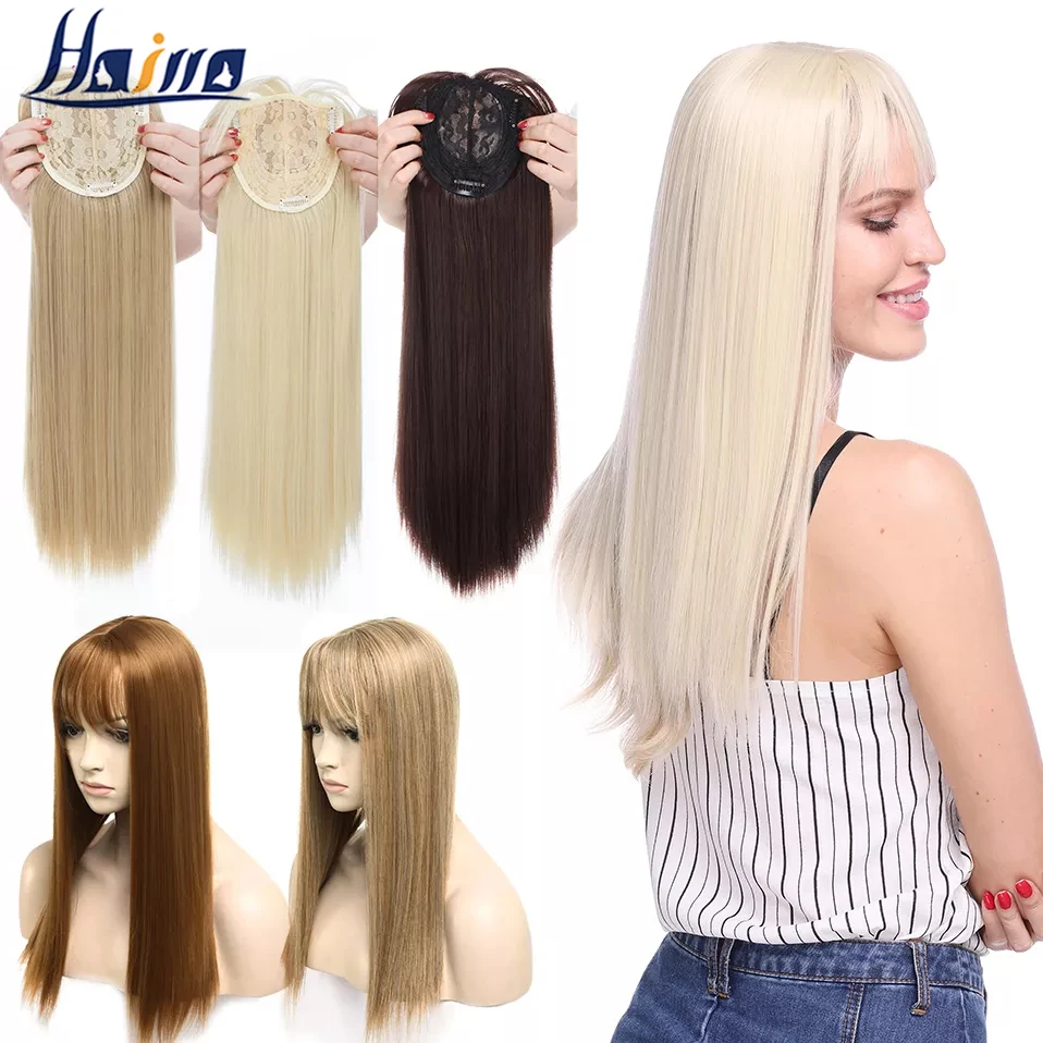 HAIRRO 17'' 3D Bangs Invisible Seamless Head Hair Water Ripple Hair Air ...