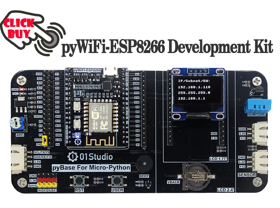 MicroPython ESP8266 와이파이 개발보드 [pyWiFi-ESP8266] / 디바이스마트