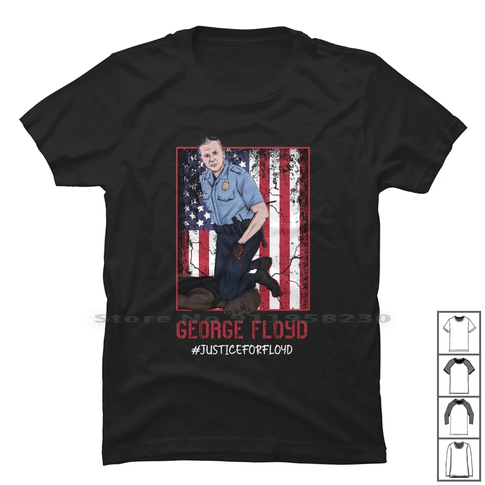 George-Floyd-Floyd-T-Shirt-100-Cotton-Black-Lives-Matter-Justice-Matter ...