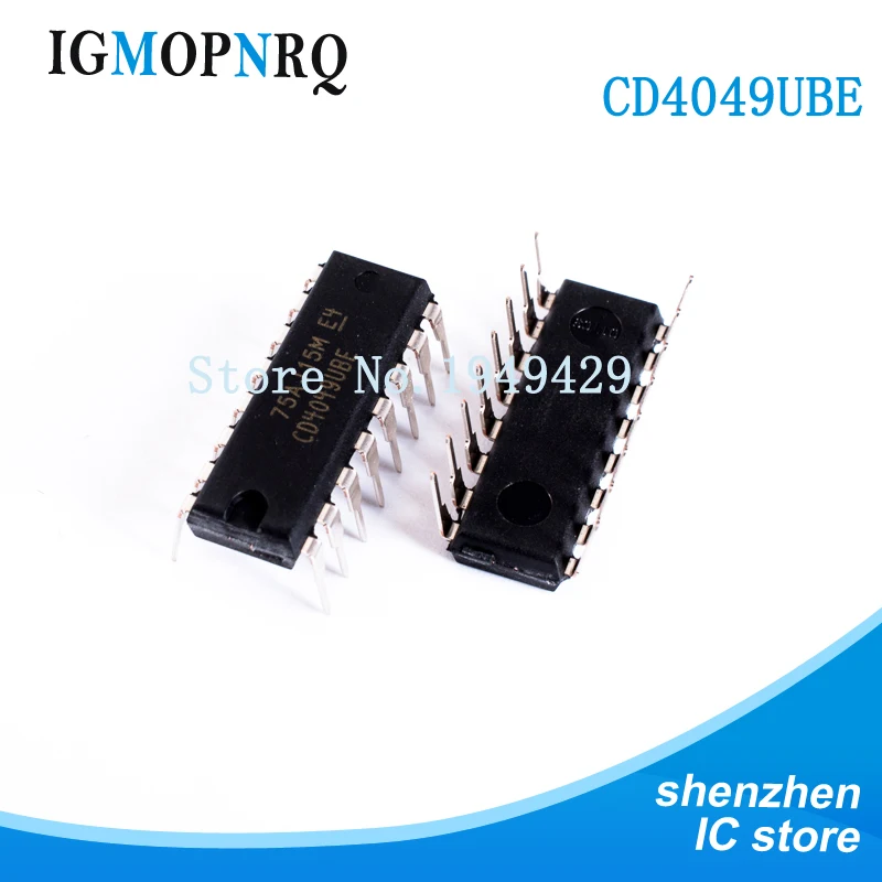 10pcs Cd4049ube Dip16 Cd4049 Cd4049be Buffer And Line Driver Hex ...
