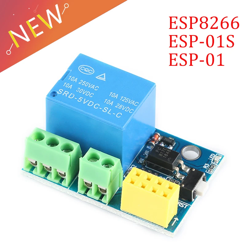 ESP8266 ESP-01S ESP01 S 5V WiFi Relay Module ESP-01S ESP01S Things ...