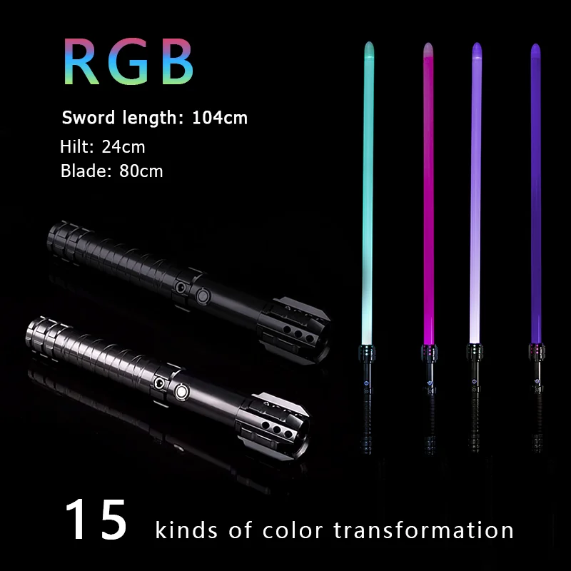 Rgb/pixel sabre de luz metal lidar com 15 tipos de cor em mudança de ...