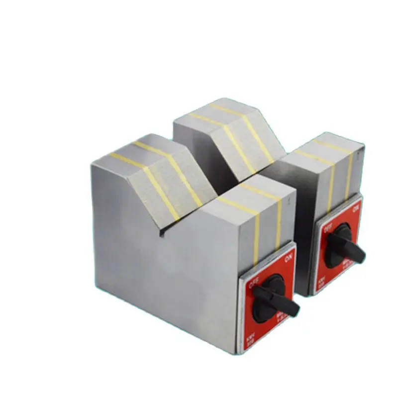 Double 50B Magnetic V-shaped block triangle table Magnetic V-shaped ...