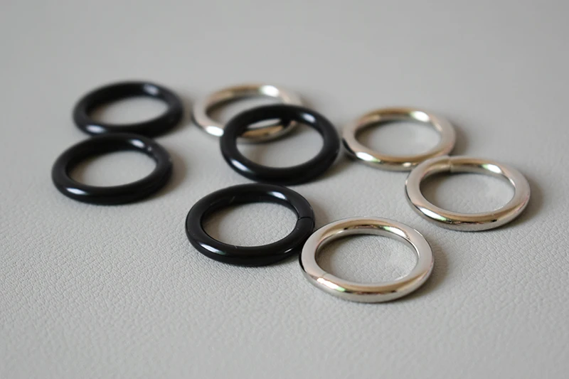 15mm 20mm 25mm 30mm Metal round wheel plated hardware O rings DIY dog collar harness backpack ...