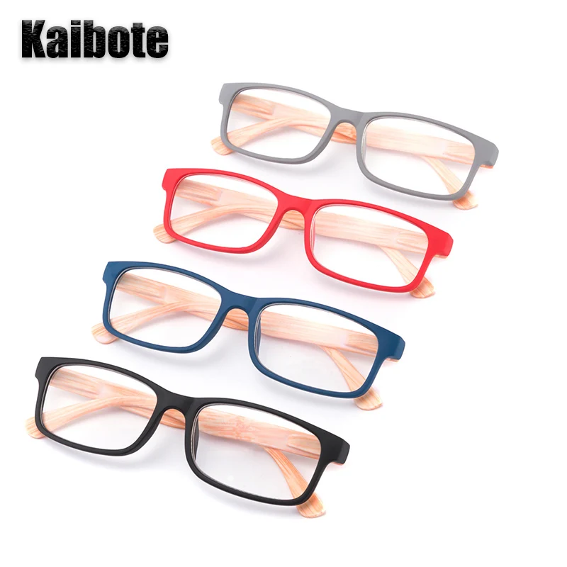 4-Pack-Reading-Glasses-Rectangular-Plastic-Frame-Imitation-Wood-Design ...