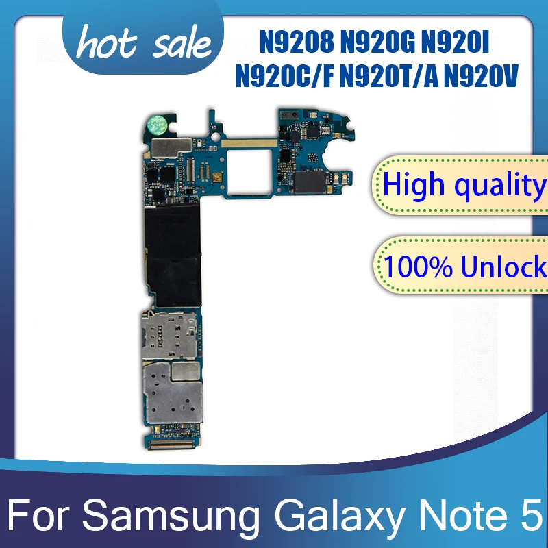 Placa base para Samsung Galaxy Note 5, compatible con 4G, N9208, N920G ...