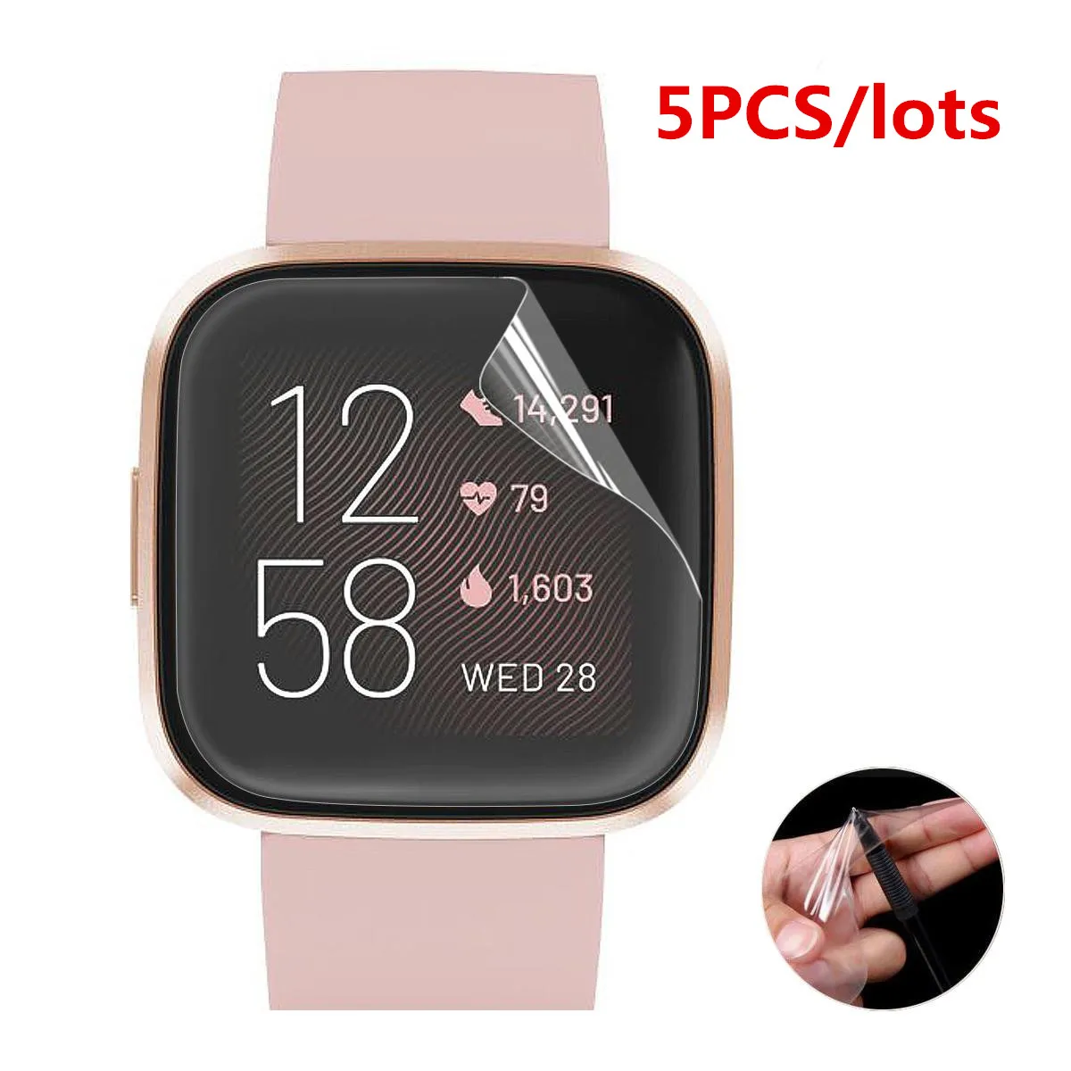 Новинка, 5 шт., мягкий ТПУ, защита на весь экран для fitbit versa 2 ...