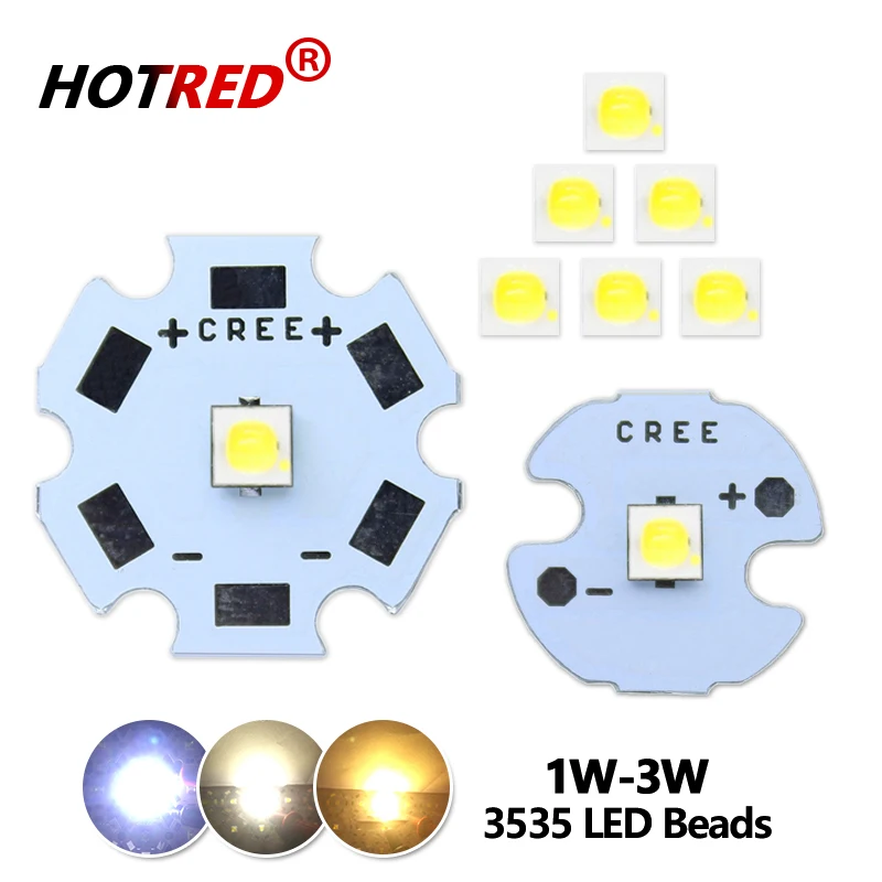 100 stücke 1W 3W 3535 High Power LED Perlen Ersetzen CREE 3535 XPE lampe Diode Kalt Warm Neutral ...
