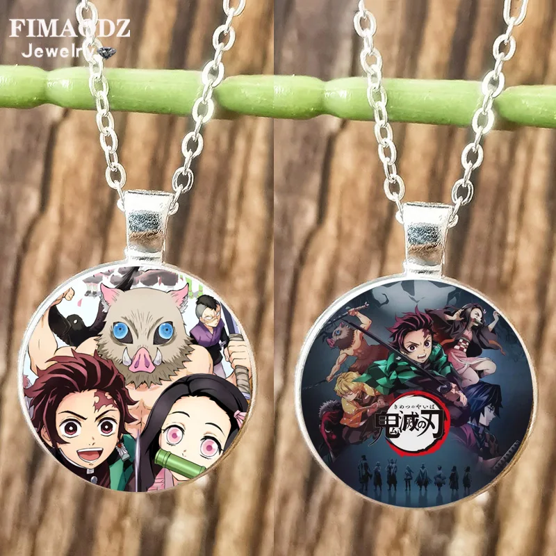Demon Slayer Necklace | Pendants Demon Slayer | Pendant Kimetsu Yaiba ...