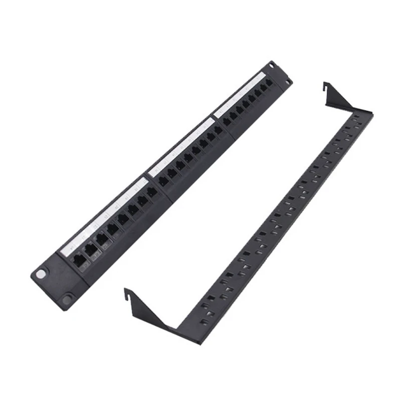 Cable Rackmount Wall Mount 24 Port Keystone Patch Panel Blank Patch ...