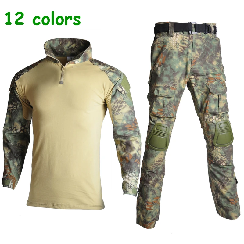 Conjunto de ropa militar de 12 Colores, traje de camuflaje Kryptek Camo ...