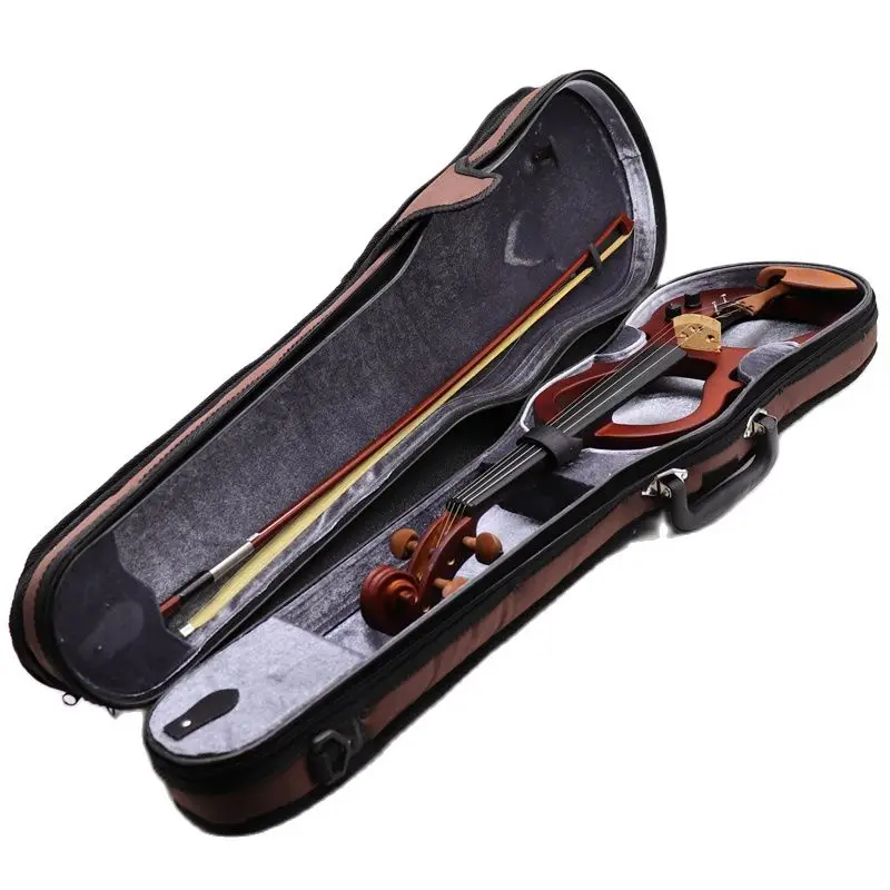 Stock Silent Violin Full Size 4/4 Solid Wood Maple Body 4 Strings ...