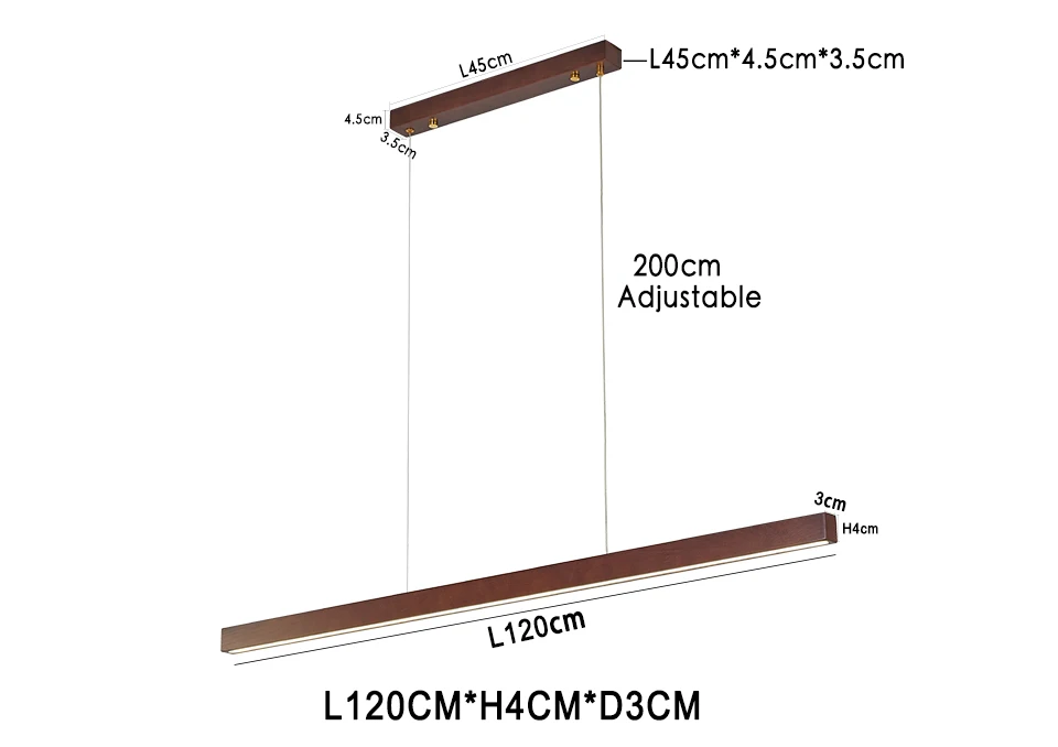 Linear Wooden Hanging Light – Novus Decor