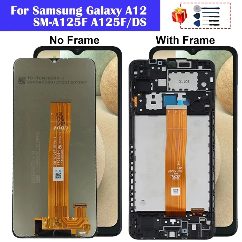 For-Samsung-Galaxy-A12-LCD-SM-A125F-LCD-Display-With-Touch-Screen ...