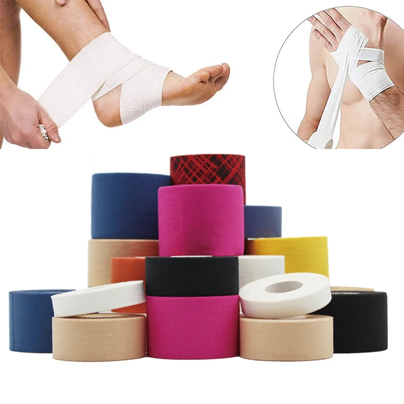 10 Pack 13.7M Cotton Athletic Tape Training Finger Wrist Knee Joints ...