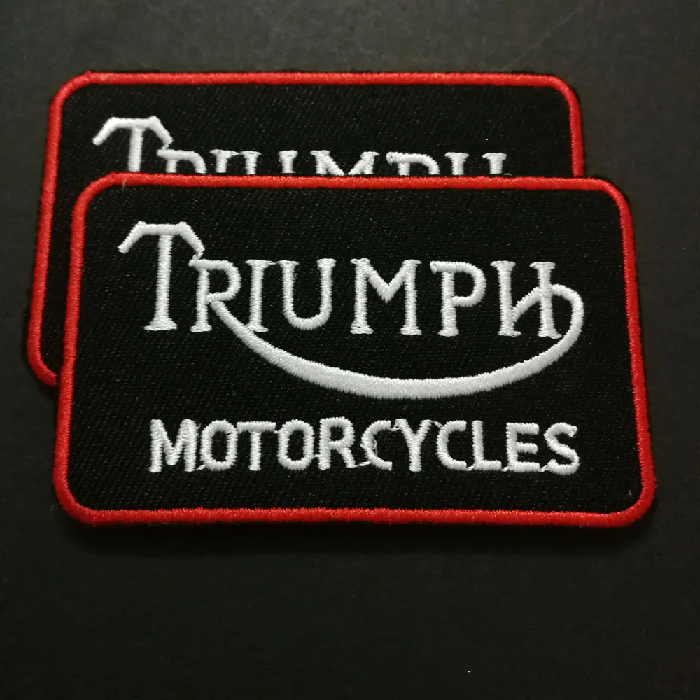 New Arrived Triumph Embroidered iron on Patches badges of Motorcycles ...