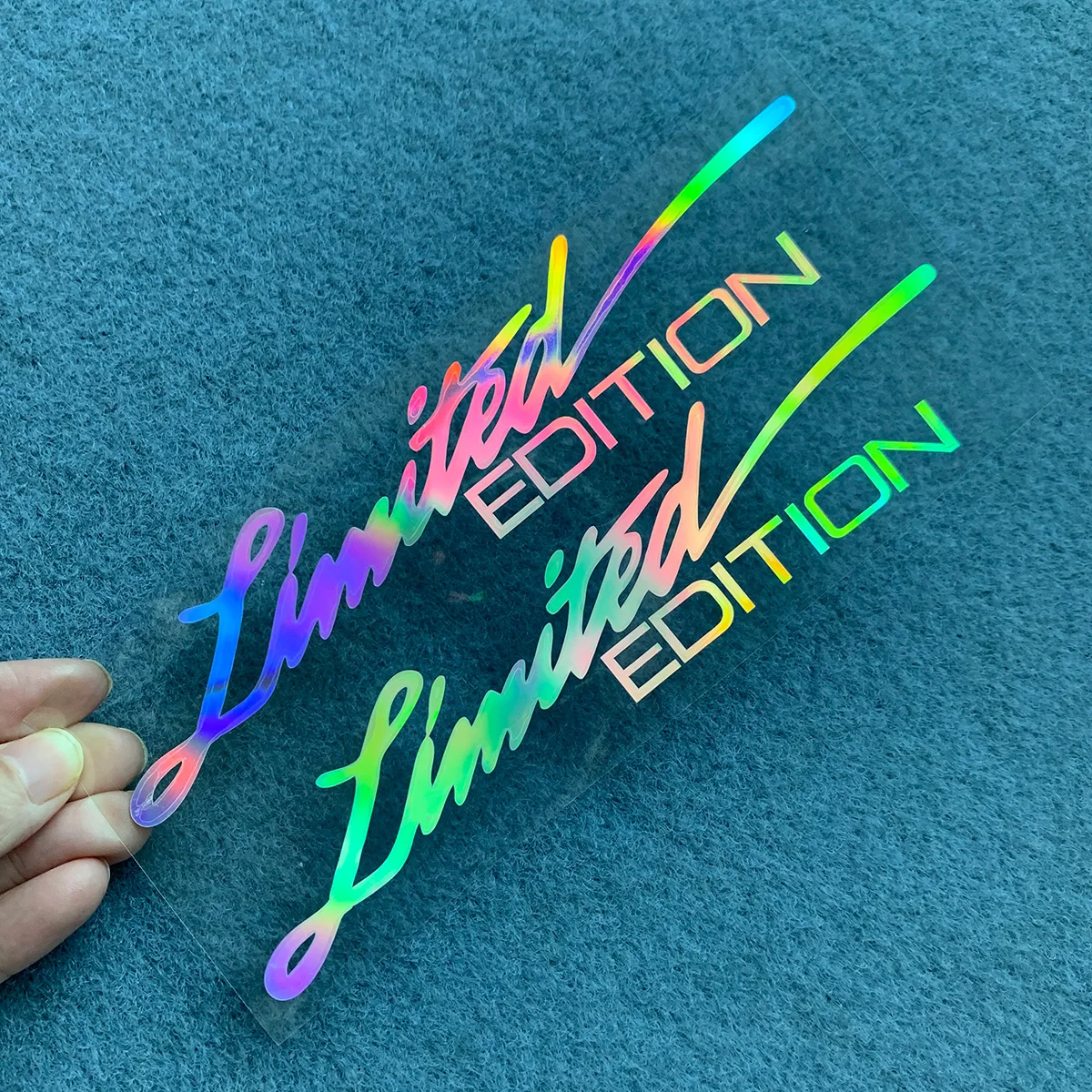 1 Pair 16cm Long LIMITED EDITION Reflective Car Stickers Motorcycle ...