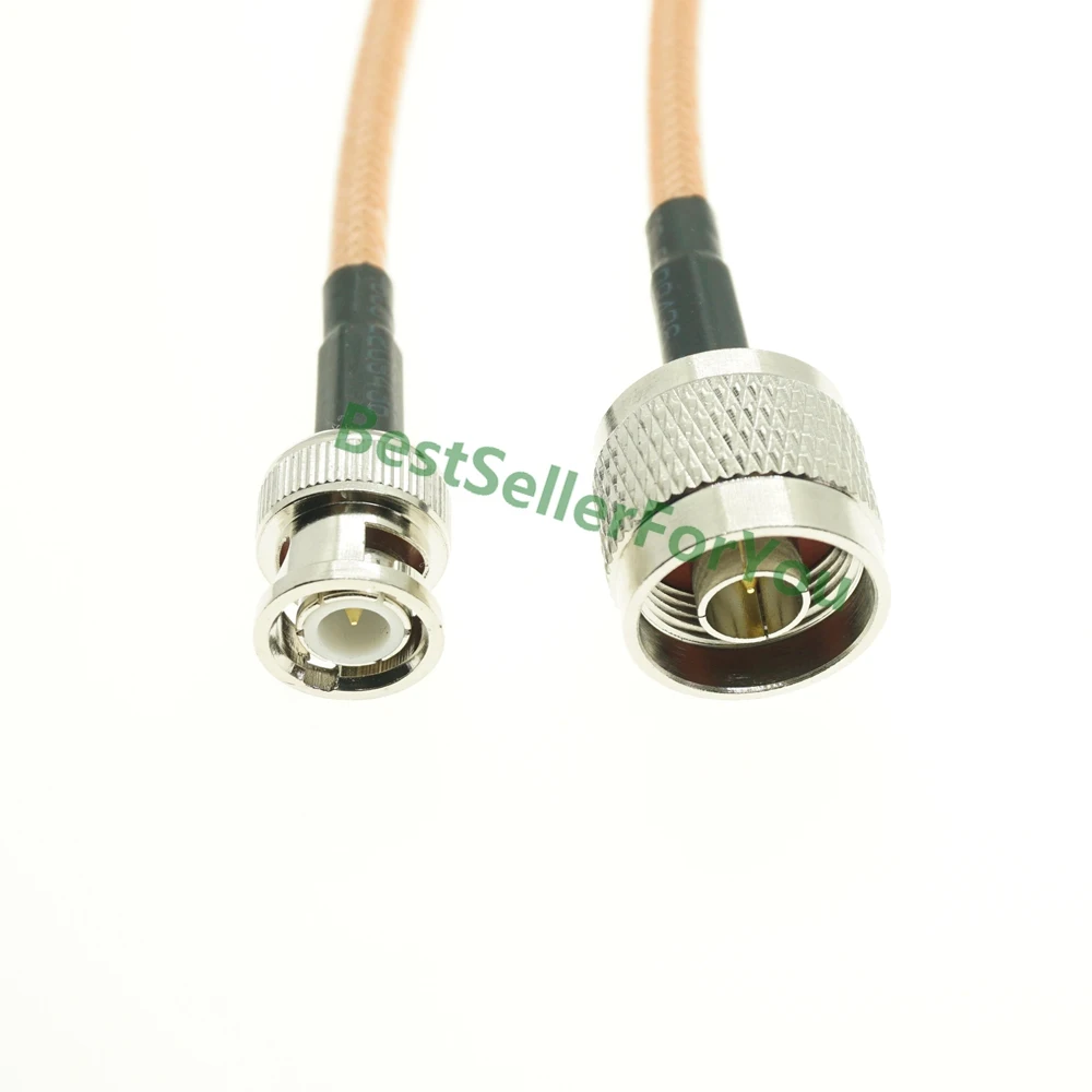 Rg142 Cable Bnc Male Plug To N Male Rf Pigtail Caox Jumper Coaxial Coaxial Cable - Connectors ...