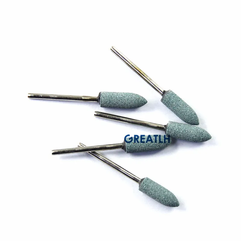 100-Pcs-Dental-Gravel-Ceramic-Burs-Medium-Countour-Coarse-Green-Stone ...
